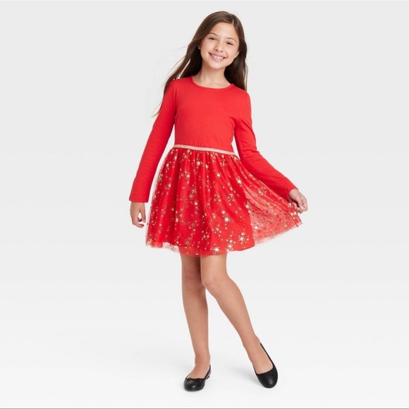 Cat & Jack | Dresses | Girls Red Dress | Poshmark